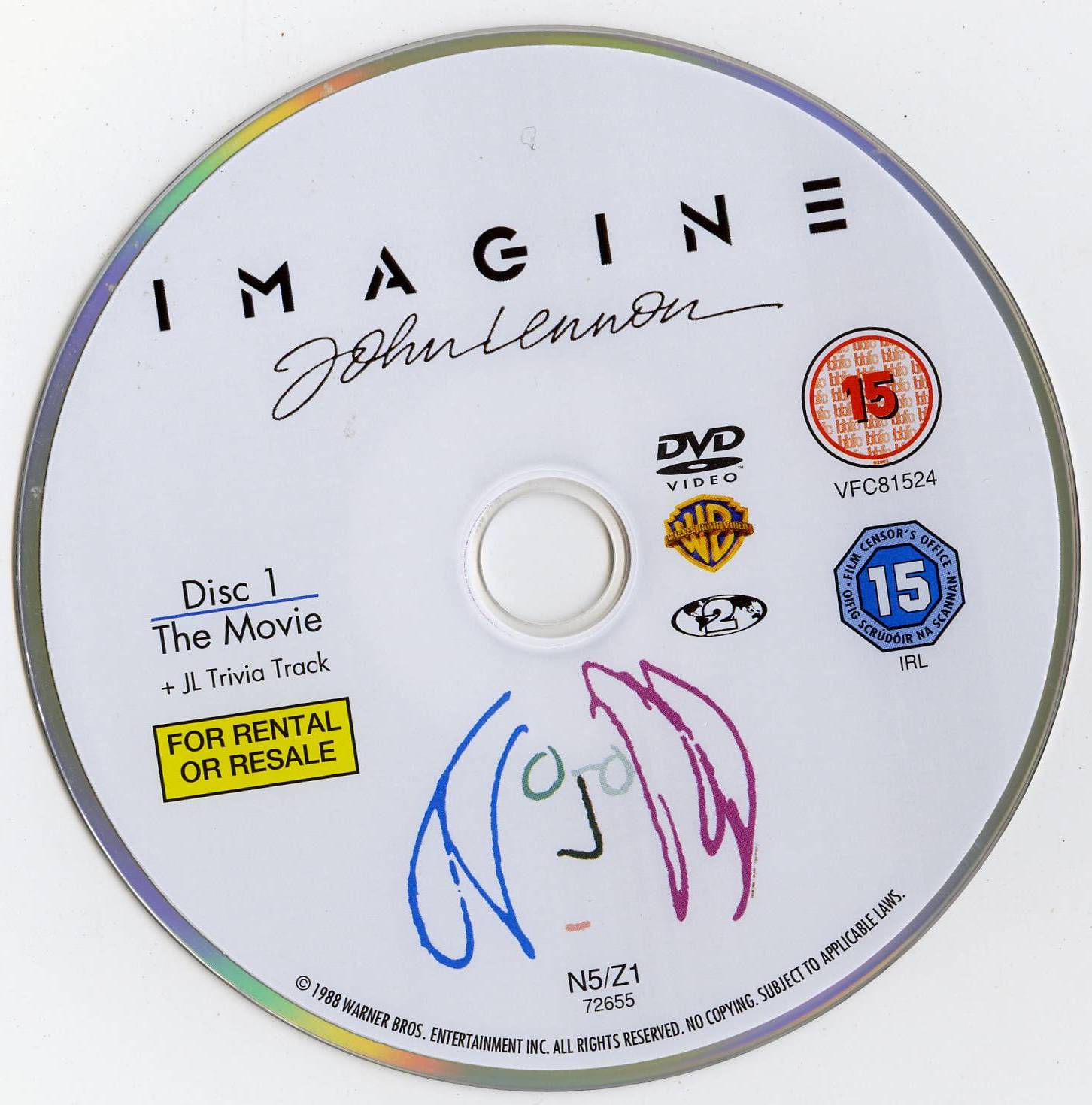 John Lennon Imagine : DVD 1 | DVD Covers | Cover Century | Over 1.000. ...